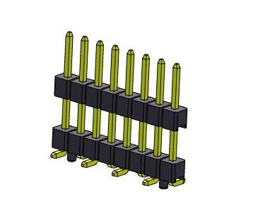 Pin Header Connector 2.54mm Dual Rows SMT TYPE With Pegs 1*2PIN To 1 ...