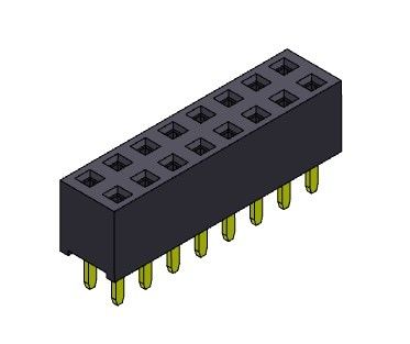 Female Header Connector 2.54mm Dual Row Dip TYPE 2*2PIN To 2*40PIN H=5.65mm