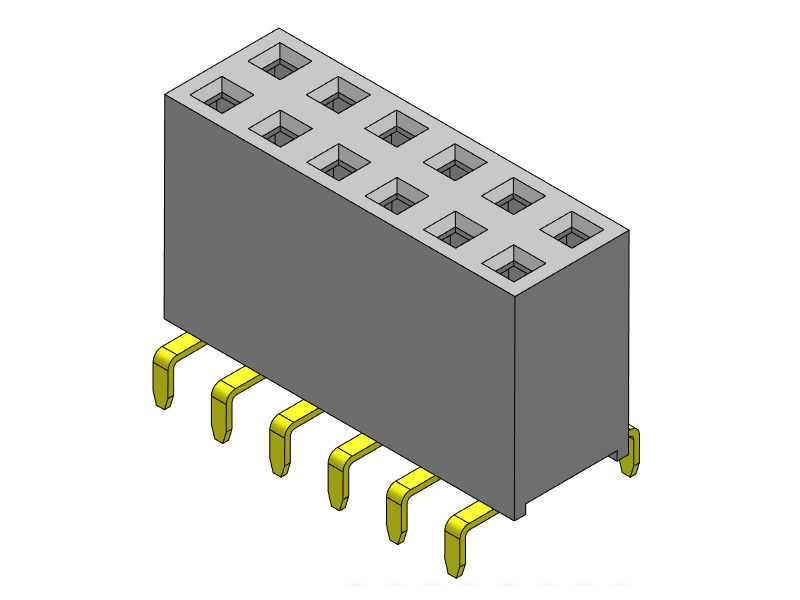 2.54mm Dual Row Dual Entry Pin Female Header Connector 2*2PIN To 2*40PIN