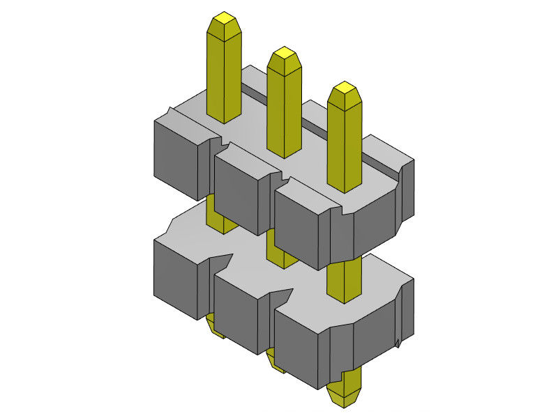 Pin Header Connector 3.96mm Single Row Stack Straight TYPE 1*1PIN To 1 ...