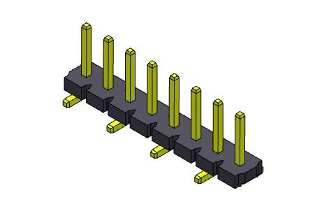 Pin Header Connector 5.08mm Single Row SMT TYPE 1*2PIN To 1*20PIN H=2.54MM